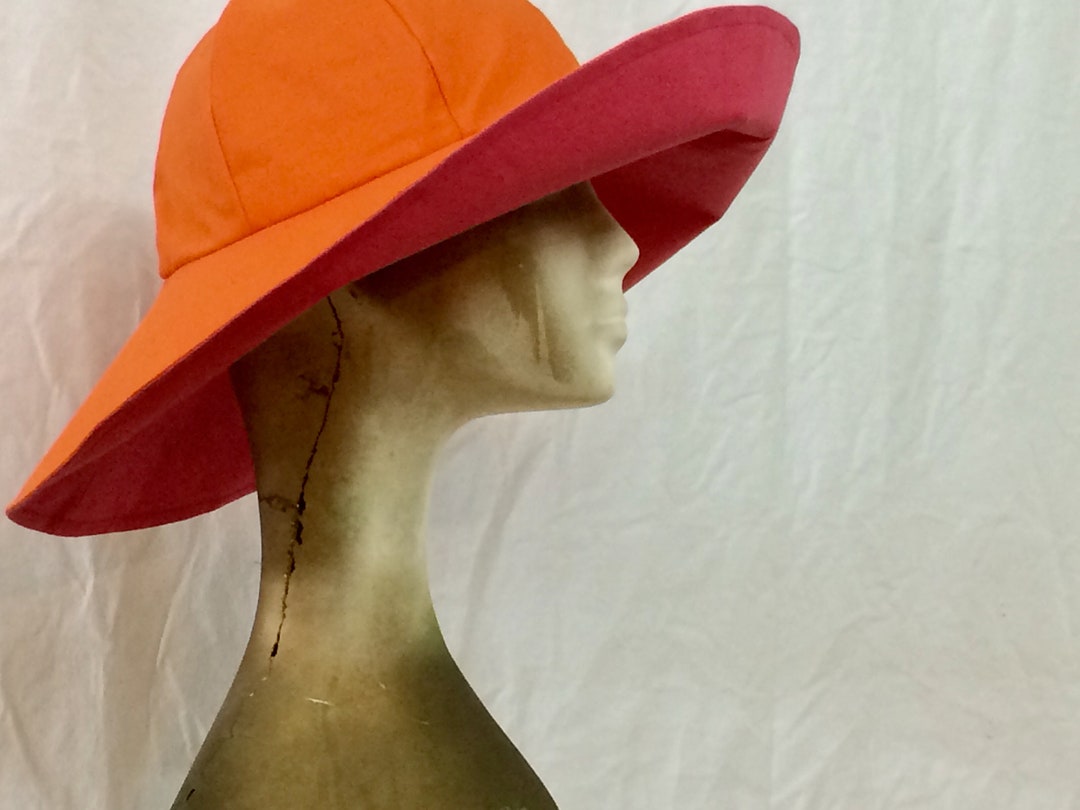 Sun Hat Sewing Pattern - Summer Wide Brim Hat- Reversible Floppy Sun ...