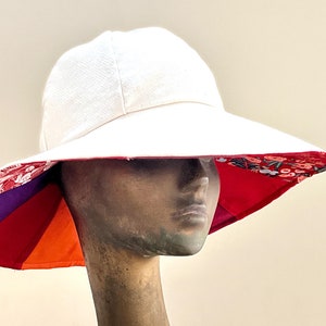 Digital Sewing Pattern - Quilted Hat Pattern - Wide Brim Reversible Sun ...