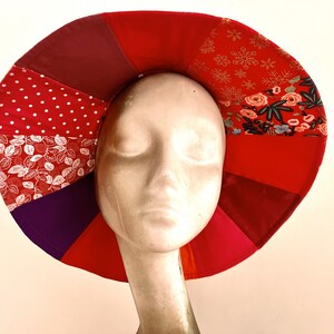 Digital Sewing Pattern - Quilted Hat Pattern - Wide Brim Reversible Sun ...