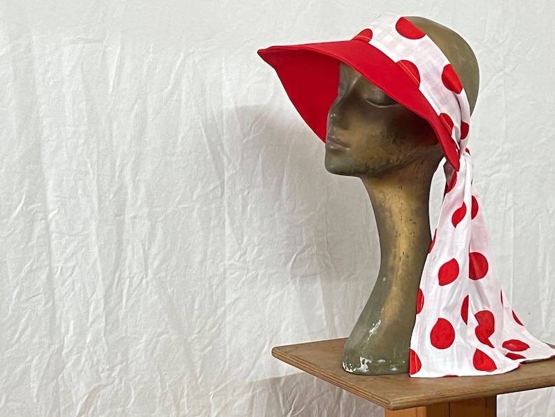 Sunhat Sewing Pattern - Wide Brim Visor - Adjustable Ponytail Hat - Fit ...