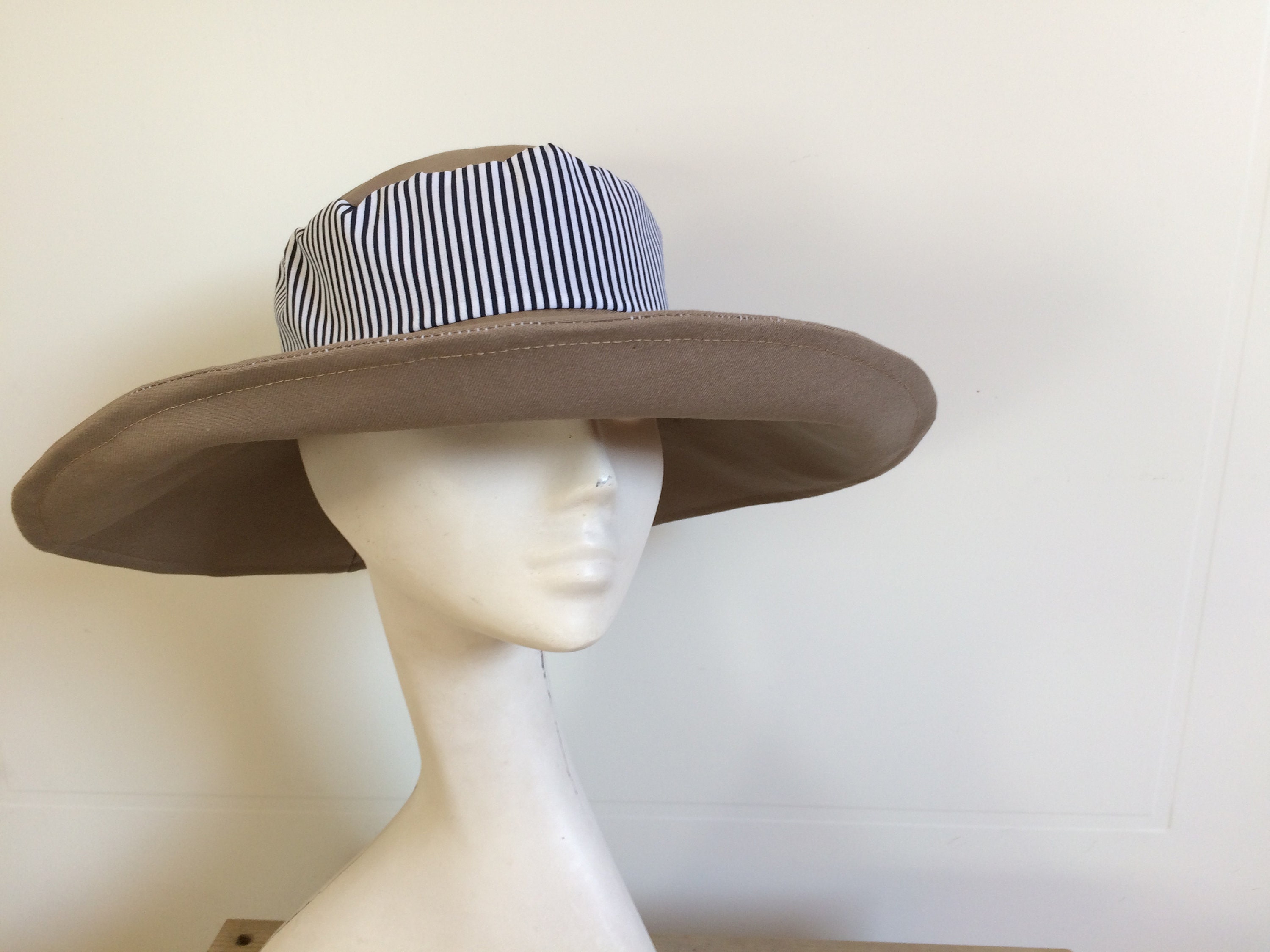 Hat Sewing Pattern Easy Huge Brim Reversible Sun Hat Summer - Etsy