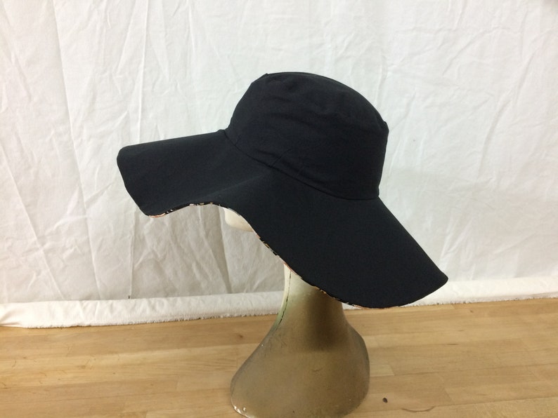 Serpentine Pattern - Hat Sewing Pattern- Floppy Huge Brim Reversible ...