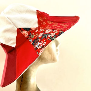 Digital Sewing Pattern - Quilted Hat Pattern - Wide Brim Reversible Sun ...