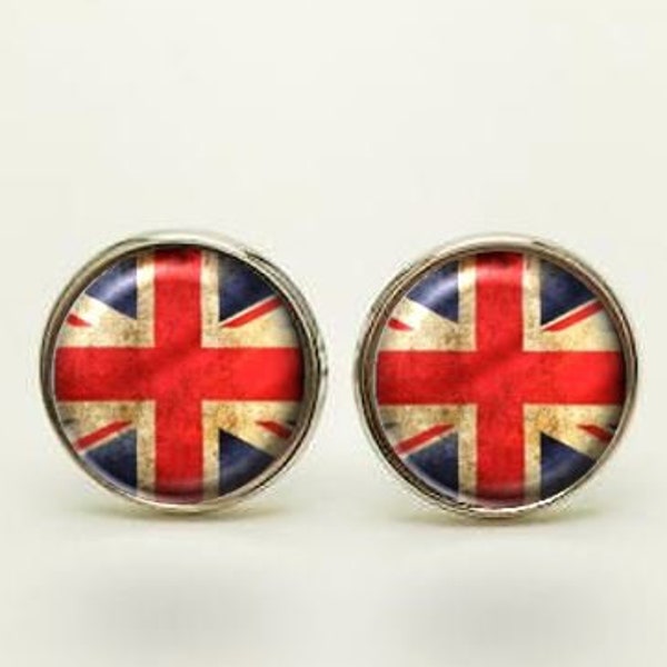 Uk Flag Cufflinks - Etsy