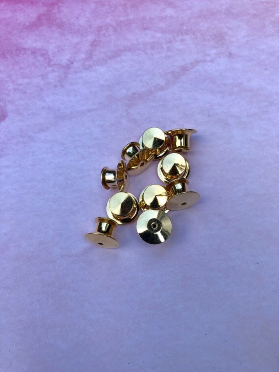 Small Pink Flower Enamel Pin // Hard Enamel Pin Floral Pin - Etsy