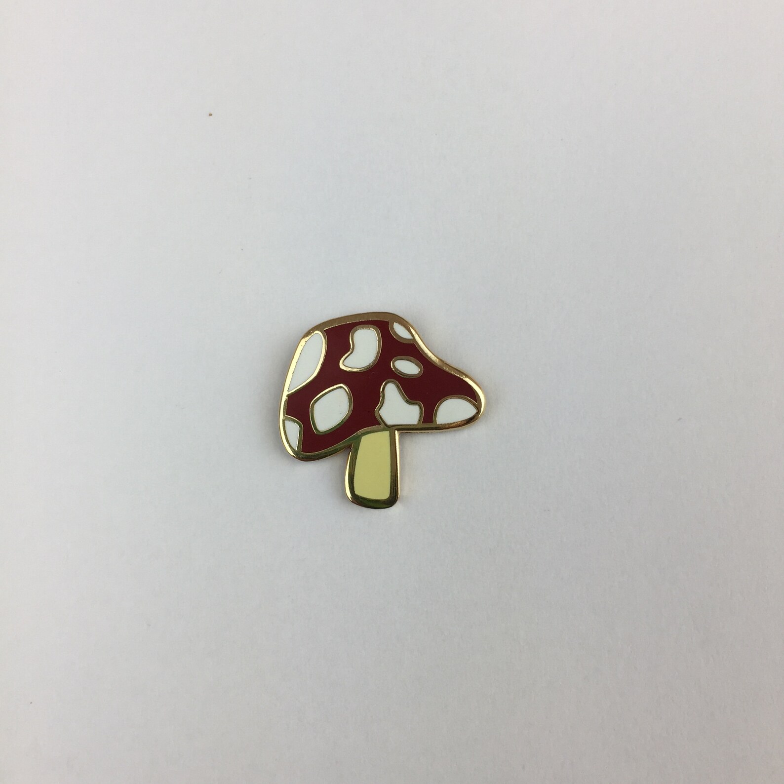 Mushroom Enamel Pins // Hard Enamel Lapel Pin Gold Plated Fall - Etsy