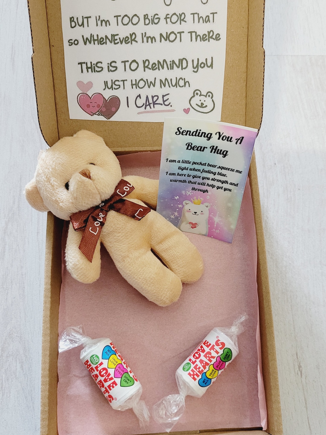 Little Pocket Bear Hug Hug in a Box Gift - Etsy UK