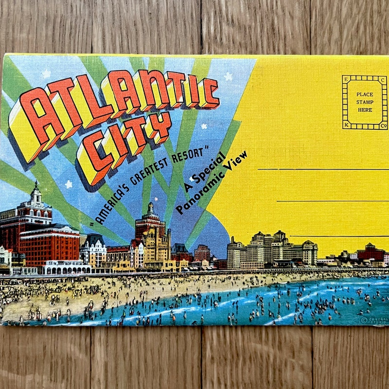 Postcard Folder - Etsy