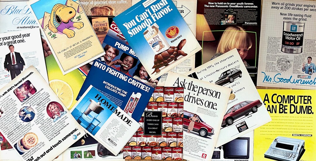 Variety Vintage Ads 20 Pack/1980's-1990's Magazine Advertising/car Tech ...