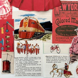 35 Red Ephemera/vintage Paper Pack/junk Journal Scrapbook Kit/red ...