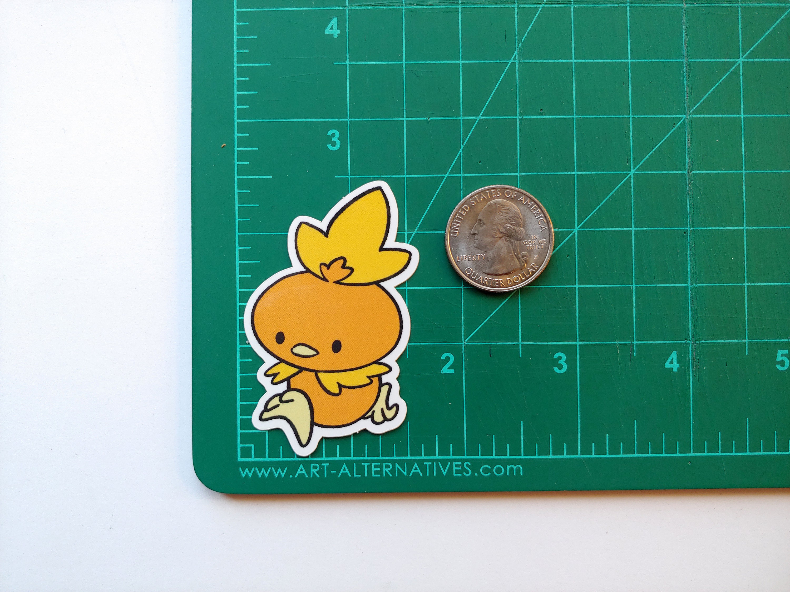 Little Torchic Vinyl Sticker Normal and Shiny - Etsy
