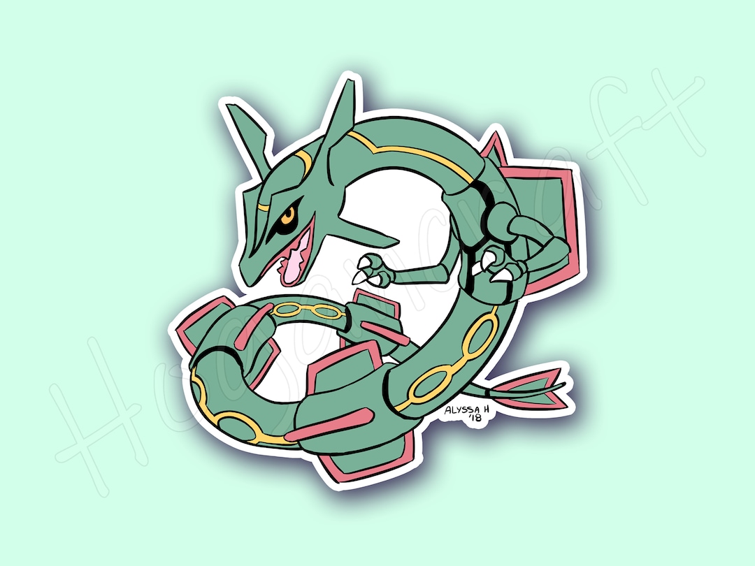 Rayquaza Vinyl Sticker - Etsy