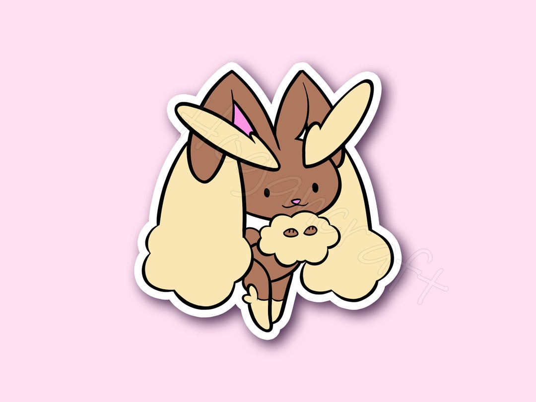 Little Lopunny Vinyl Sticker - Normal and Shiny - Etsy