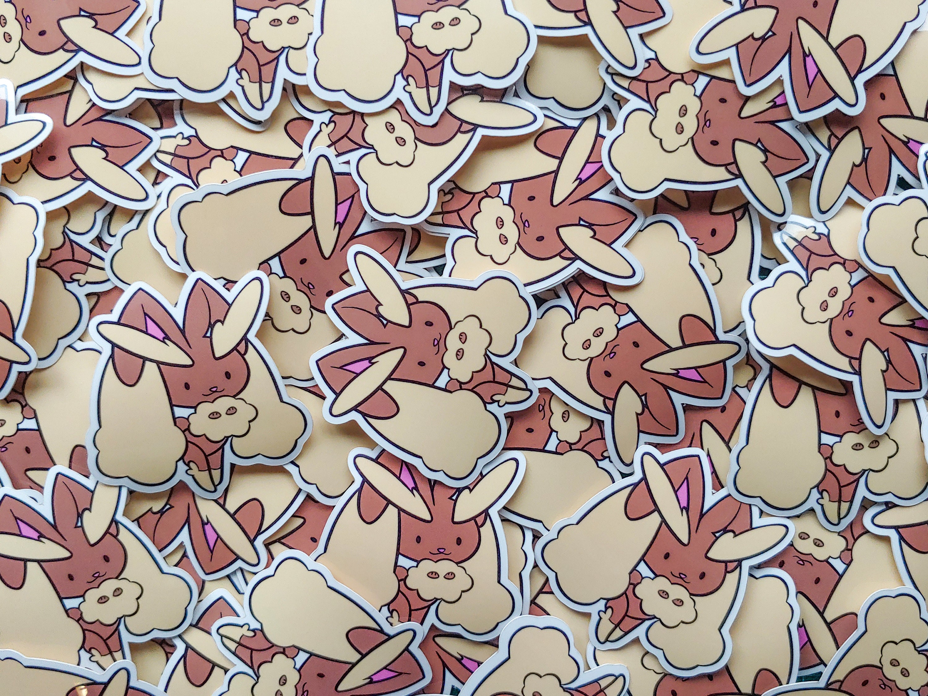 Little Lopunny Vinyl Sticker Normal and Shiny - Etsy