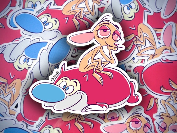 Ren and Stimpy Pals Vinyl Sticker | Etsy