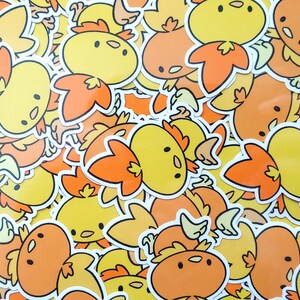 Little Torchic Vinyl Sticker Normal and Shiny - Etsy