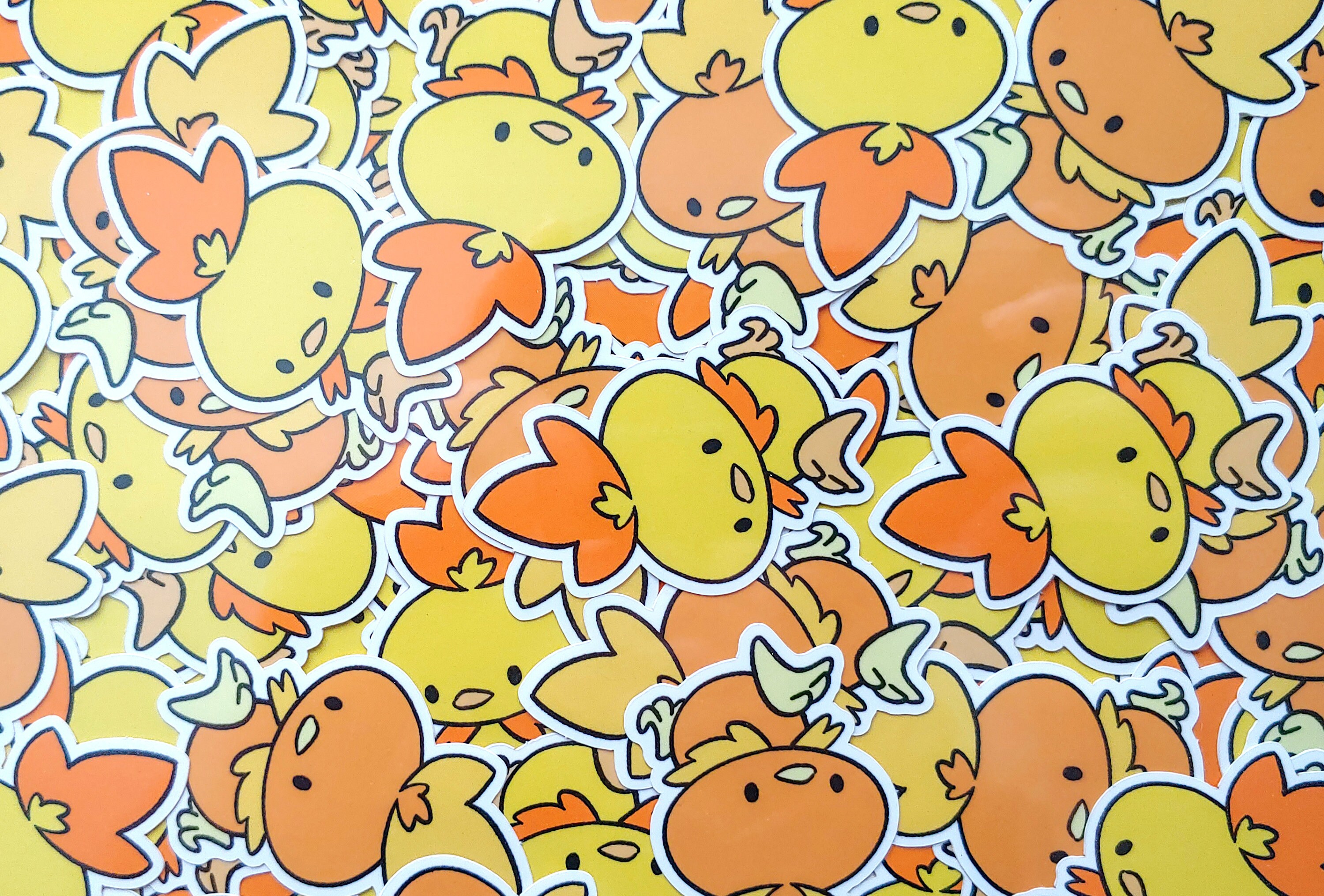 Little Torchic Vinyl Sticker Normal and Shiny | Etsy