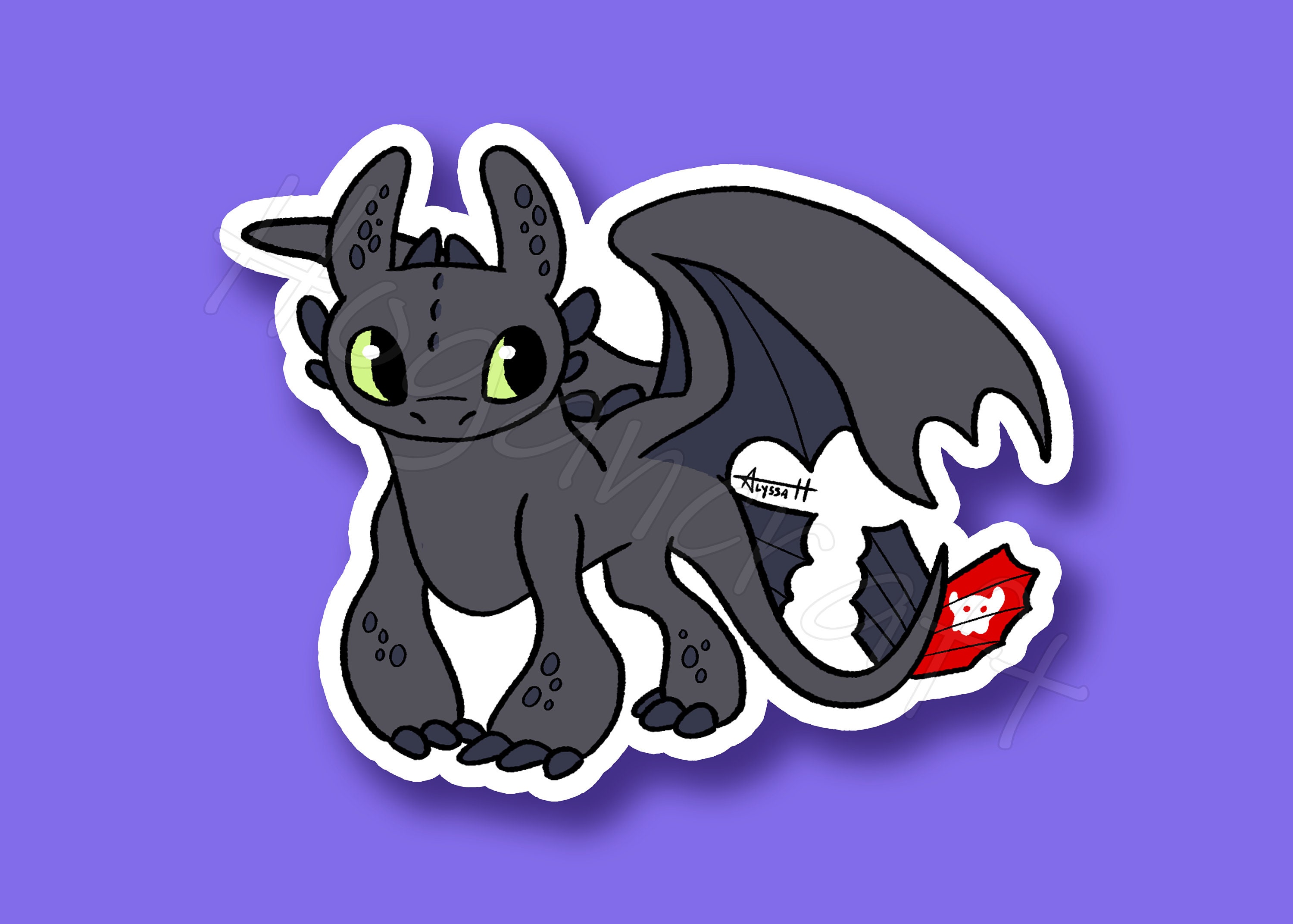 Toothless Dragon Outline