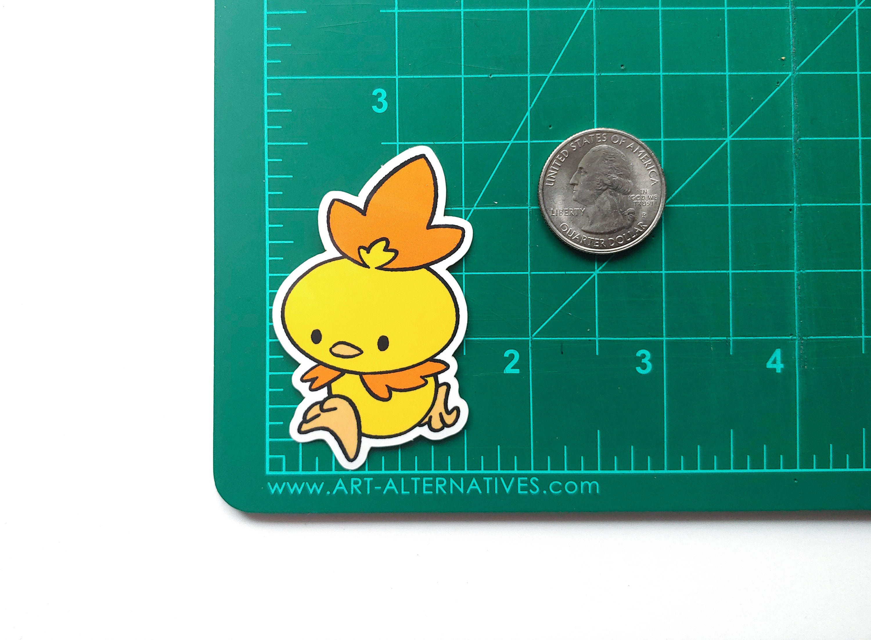Little Torchic Vinyl Sticker Normal and Shiny - Etsy