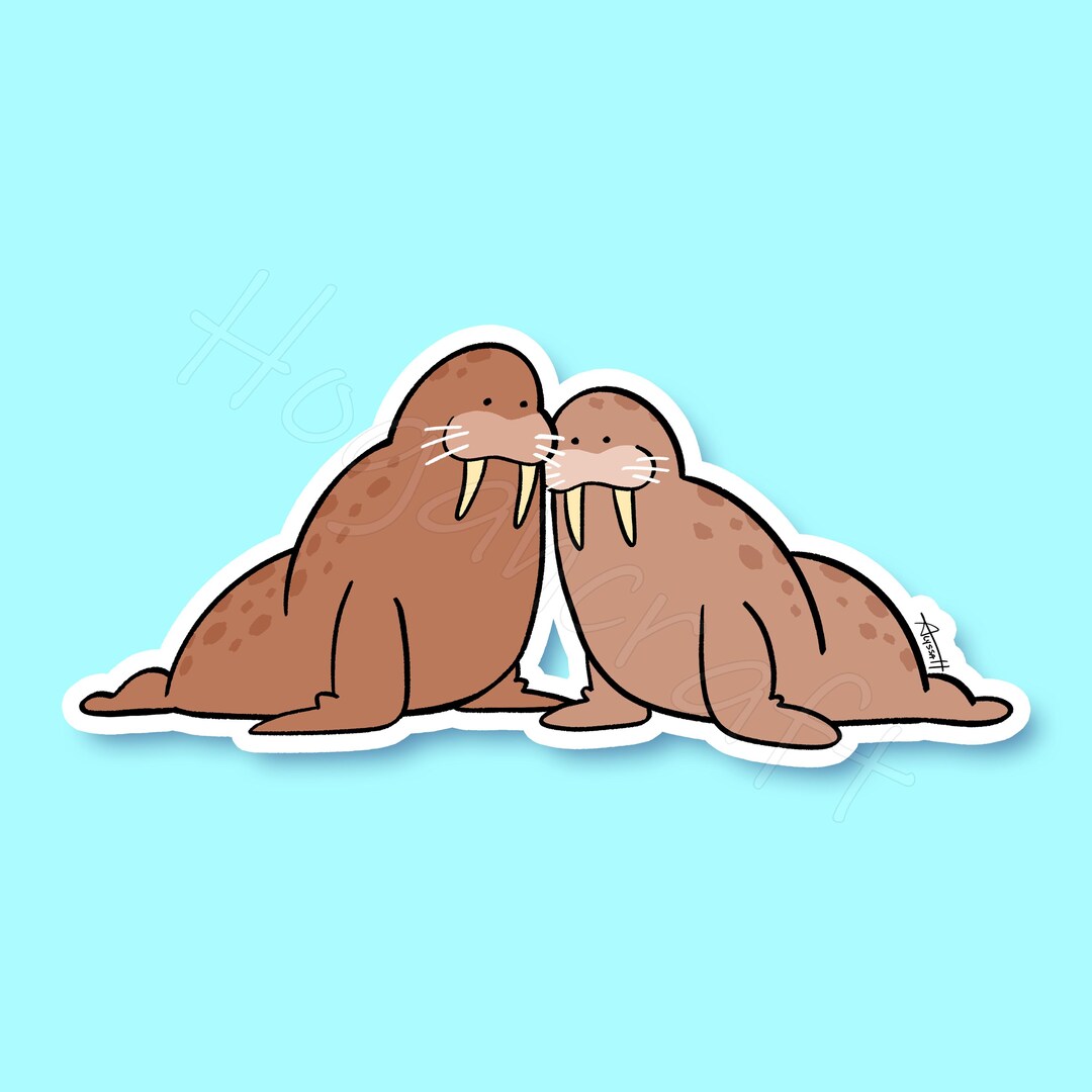 Little Walruses Vinyl Sticker - Etsy
