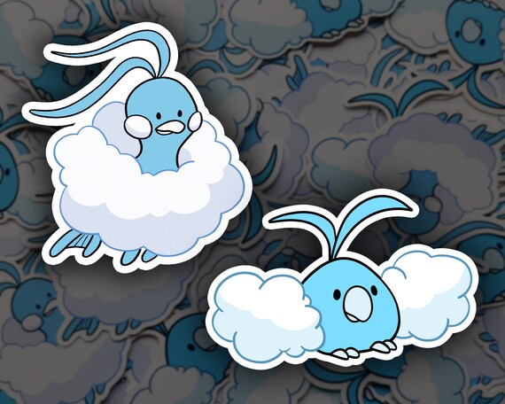 Little Altaria and Swablu Vinyl Sticker - Etsy