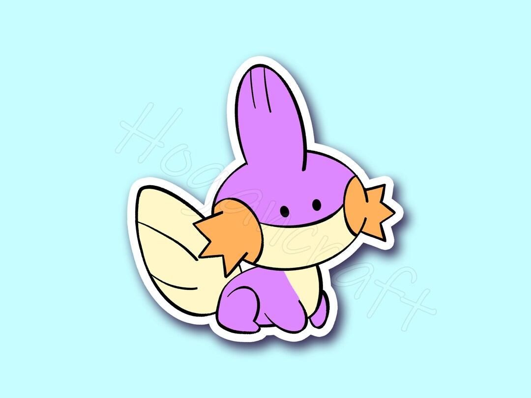 Happy Mudkip Vinyl Sticker Shiny - Etsy