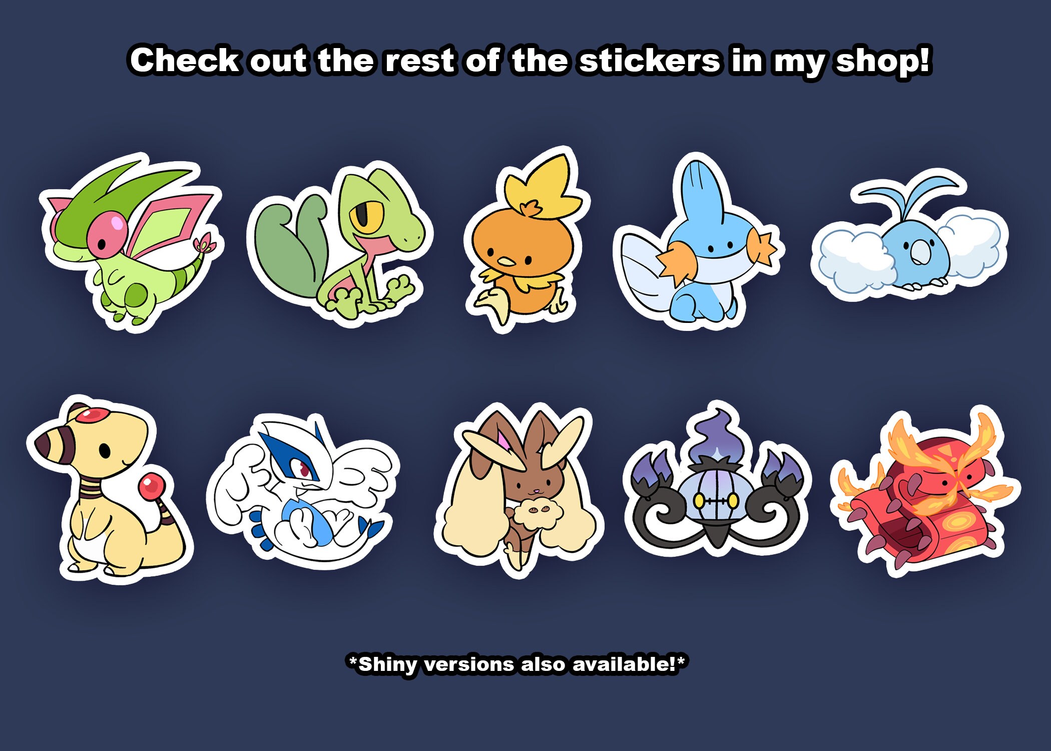 Little Torchic Vinyl Sticker Normal and Shiny | Etsy