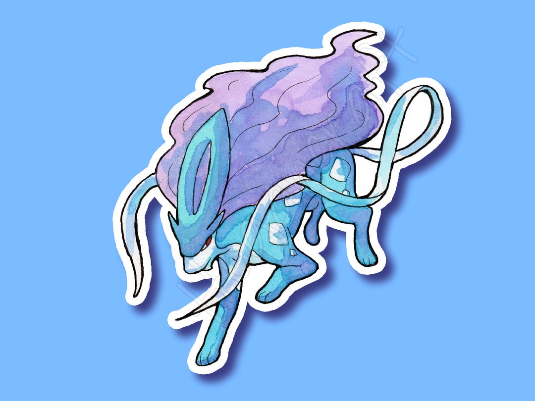Suicune Vinyl Sticker - Etsy