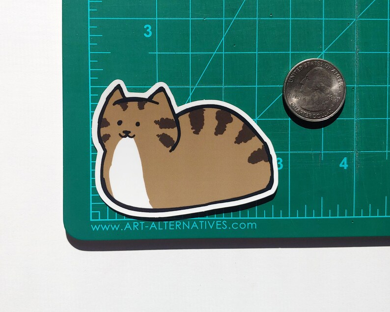 Cat Loaf Vinyl Stickers Tabby Tuxedo Tortie Calico and - Etsy