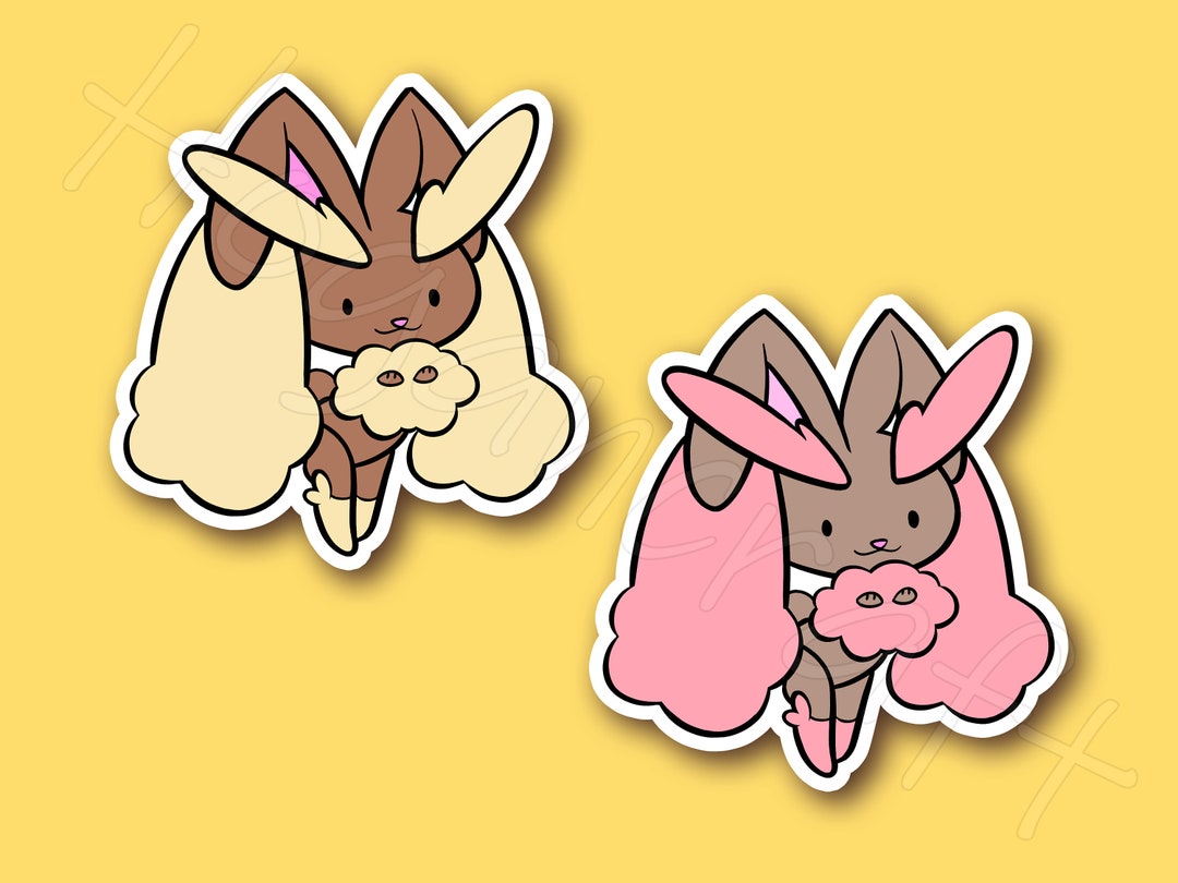 Little Lopunny Vinyl Sticker Normal and Shiny - Etsy