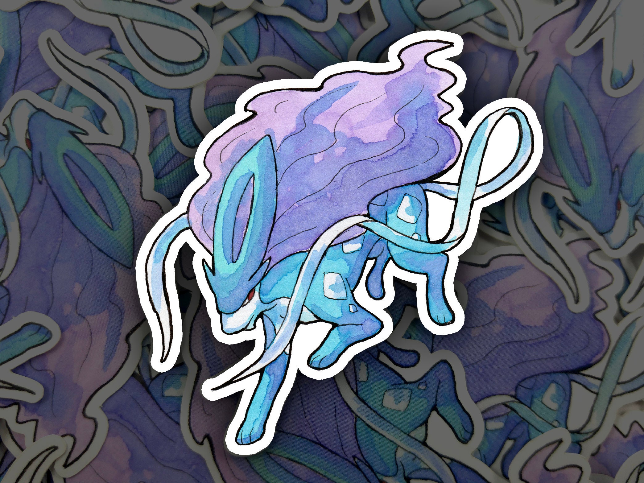 Suicune Vinyl Sticker - Etsy