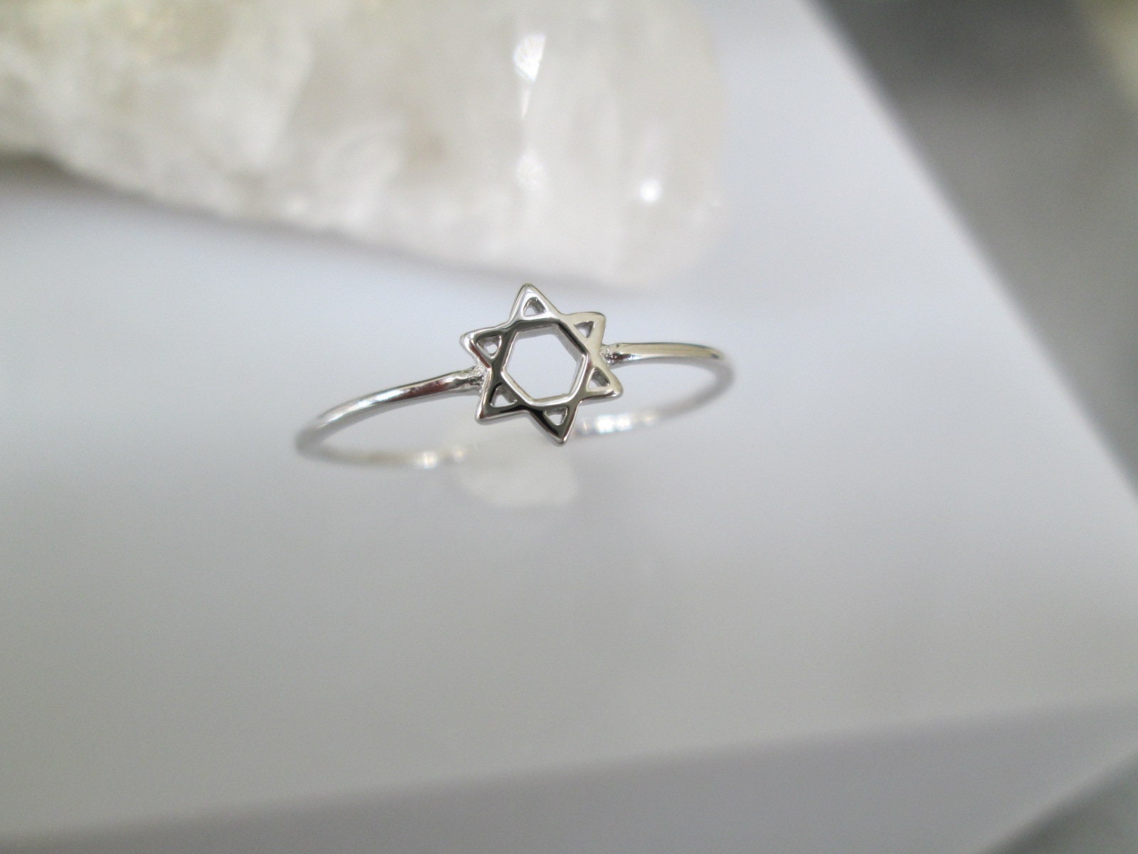 Tiny Star of David Ring>925 Sterling Silver Jewish Star Ring,star of ...