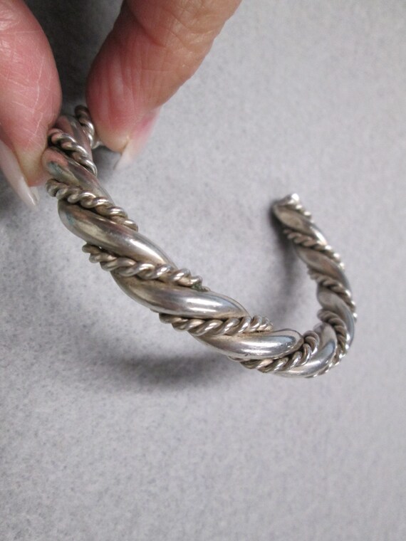 Native American HEAVY Sterling Silver Braided Horse H… - Gem