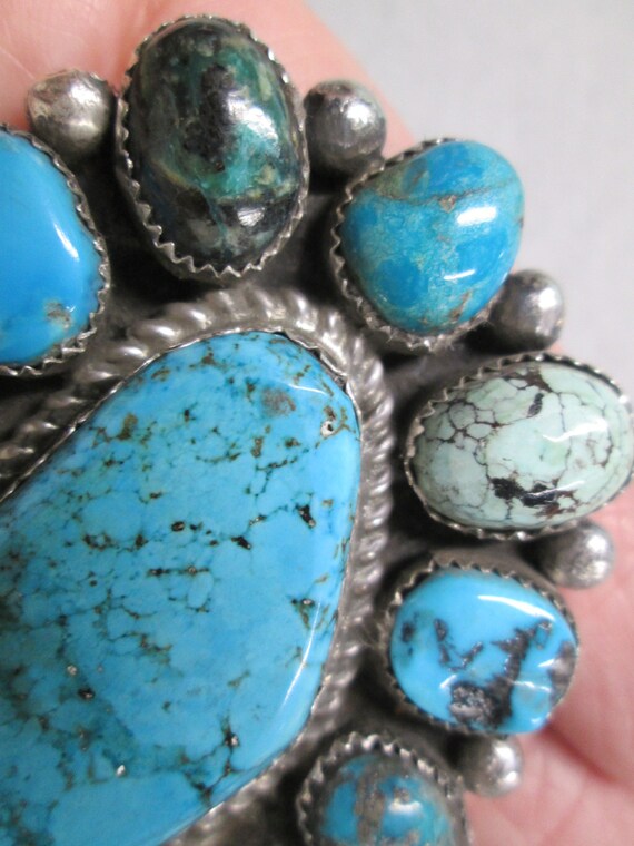 925 Turquoise Native American Ring>Museum Worthy Nati… - Gem