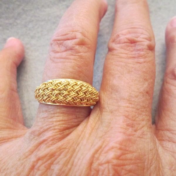18kt Gold Ring - Etsy