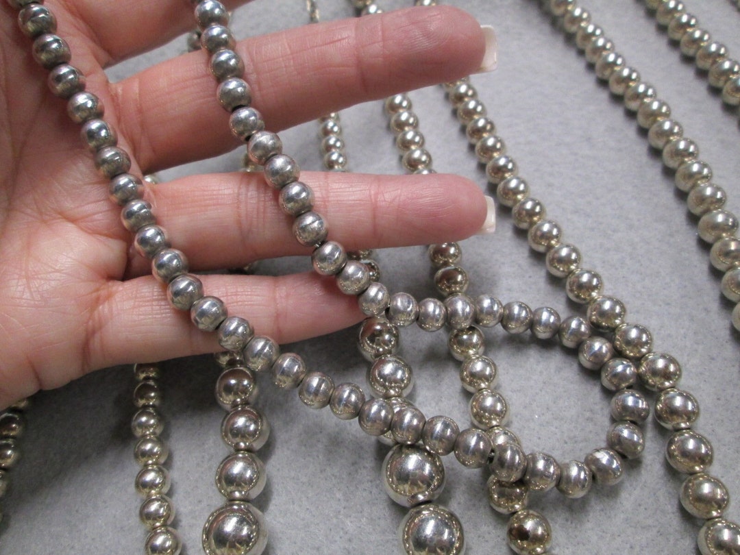 Sterling "navajo Pearls">925 "navajo Pearl" Necklace, 7 Styles ...