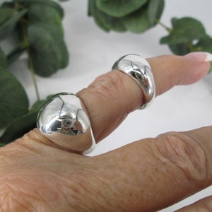 Silver Dome Rings>925 Sterling DOME Ring,classy Polished Dome Rings ...