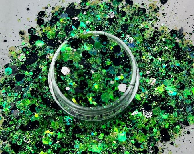 Mr Oogie Boogie Custom Mix Chunky Glitter / Black and Green / Body ...