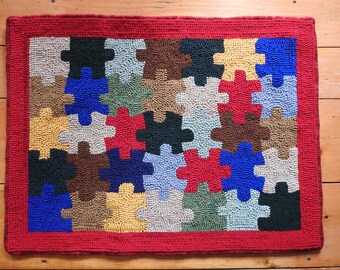 Puzzle Rug - Etsy