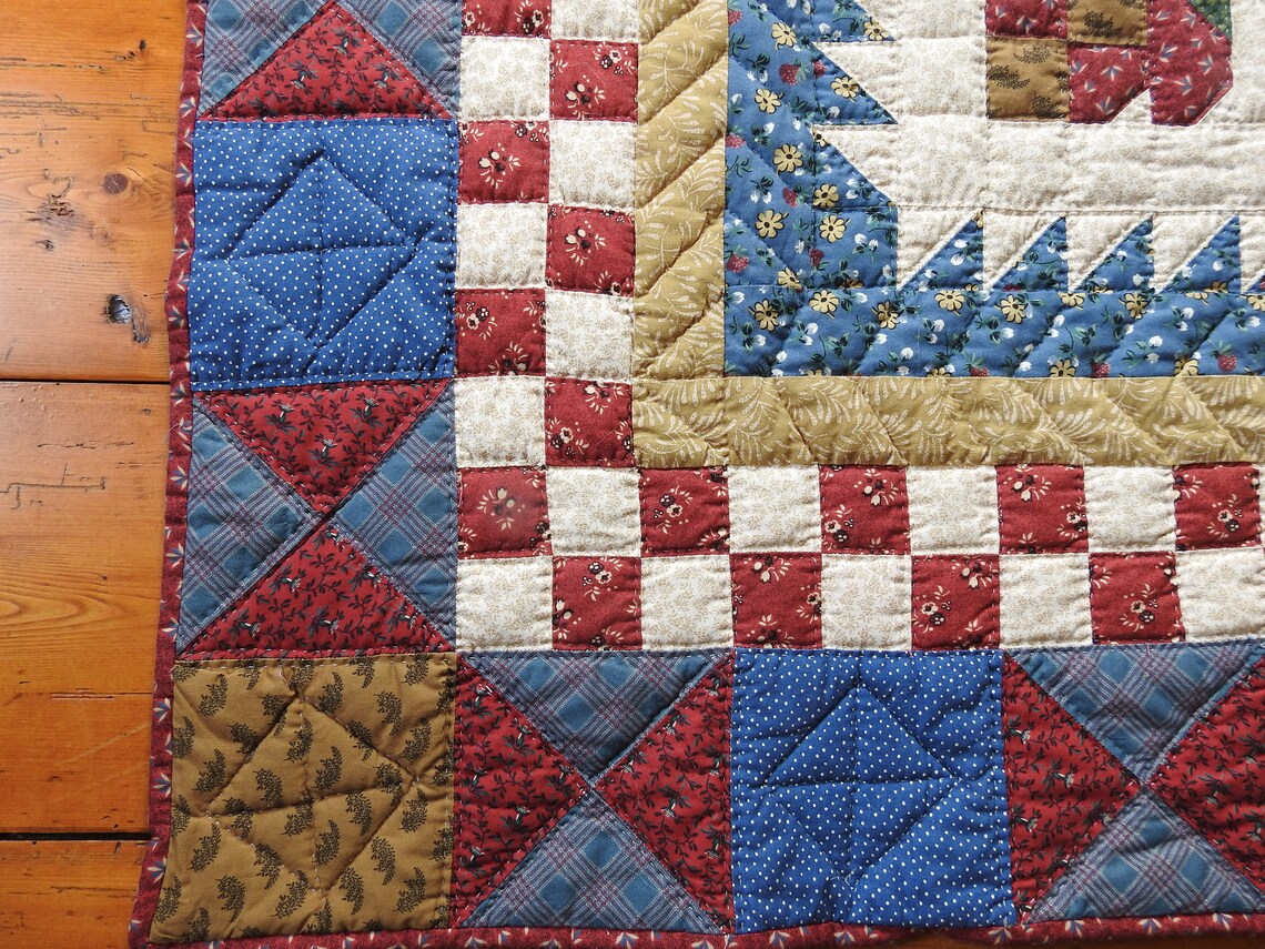 Handmade Quilt, Thimbleberries Pattern Called Summertime,hand Quilted ...