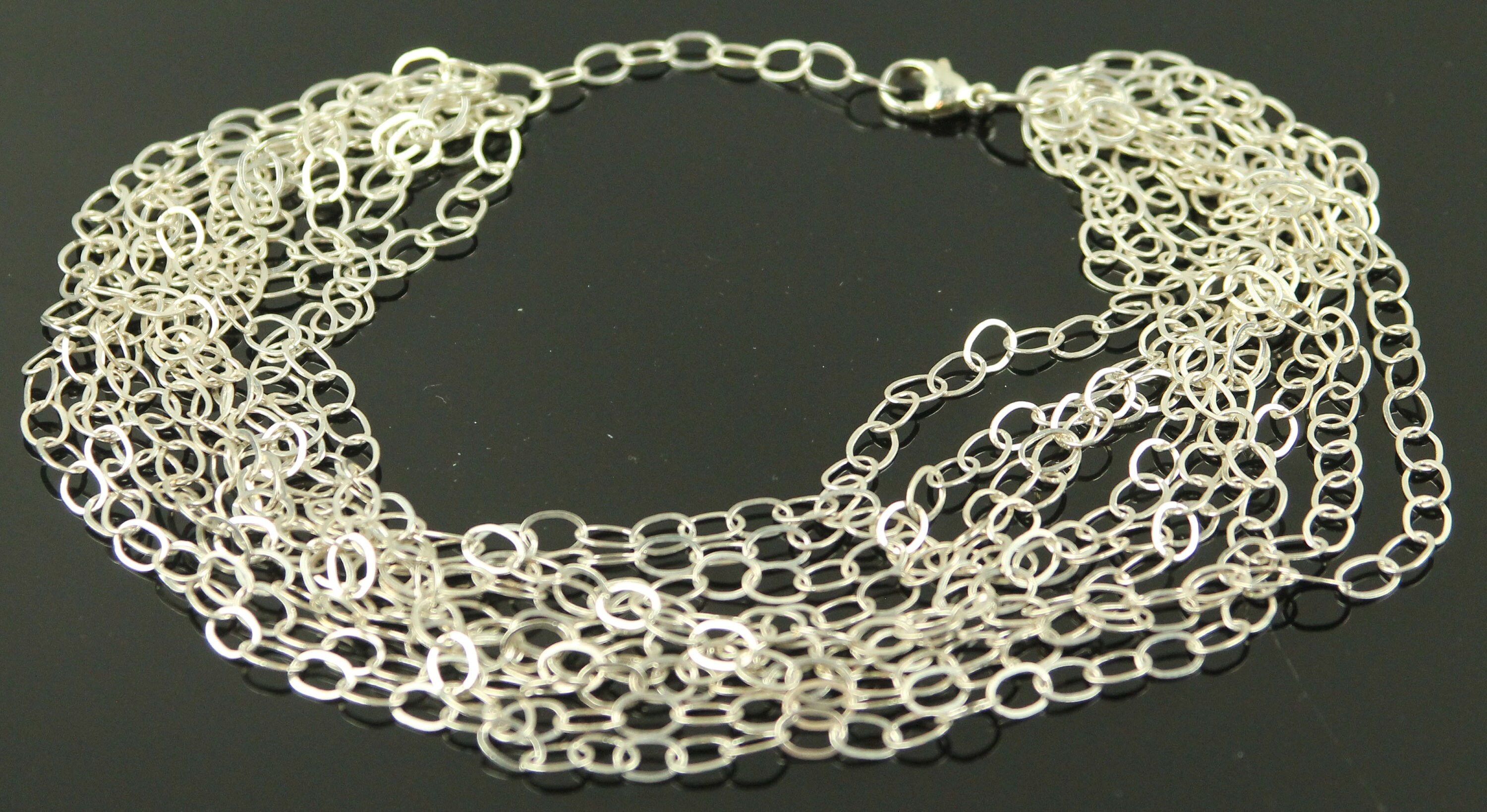 PROCHAIN 10-strand Torsade Multistrand Sterling Silver 925 Chain ...