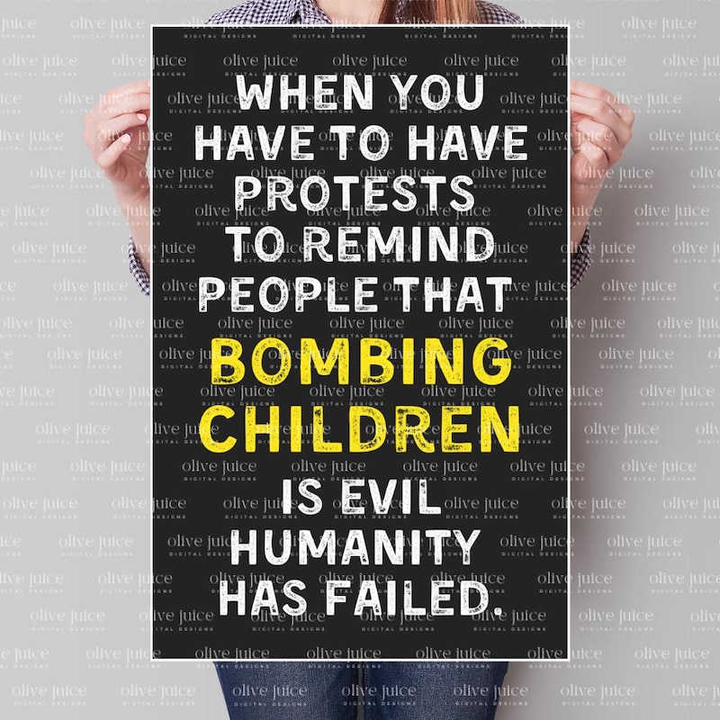 Protest Sign Palestine - Etsy
