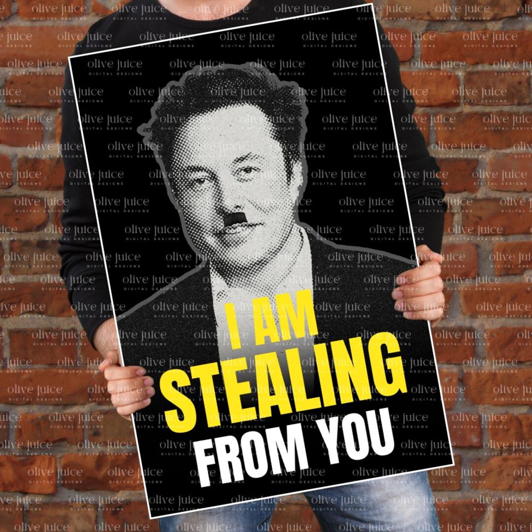 Elon Musk Protest Sign: Anti-oligarchy Printable (digital Download) - Etsy