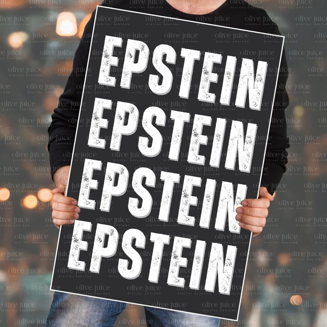 Epstein Files Protest Sign: Stop the Lies - Printable 20x30 - Etsy