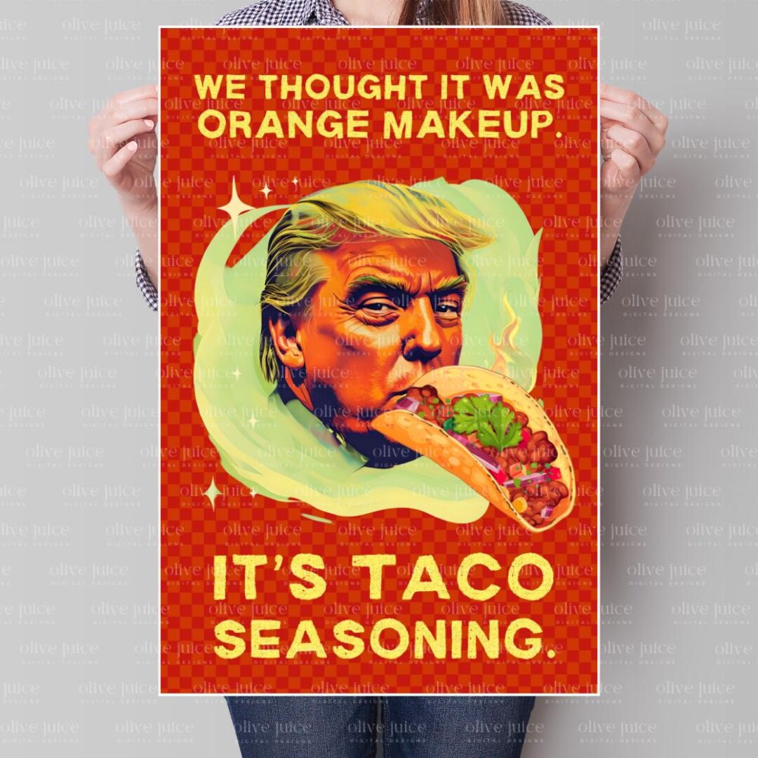 Donald Trump 20x30 TACO Protest Sign Democrat Oligarch IMPEACH Remove ...