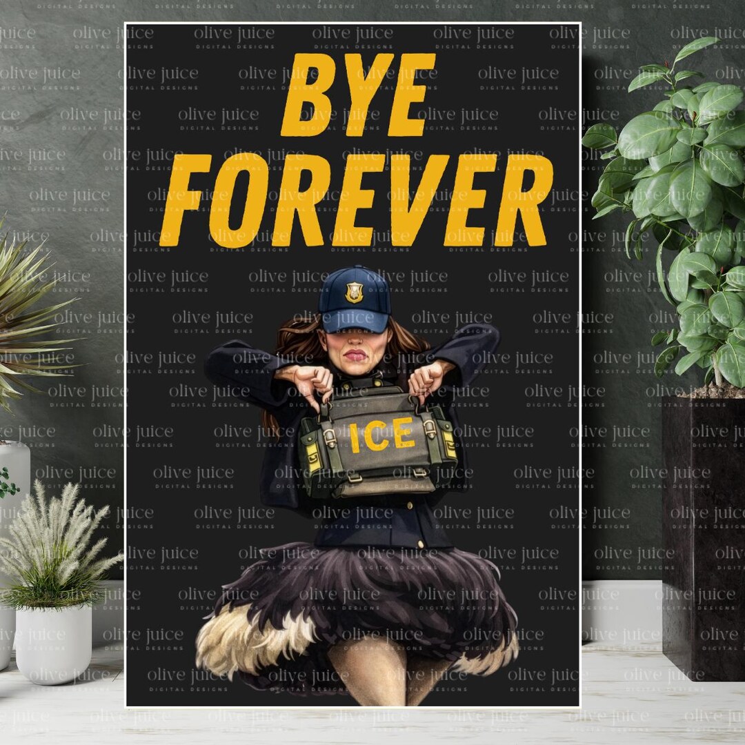 Kristi Noem FIRED- BYE FOREVER Protest Poster: Political Satire Art ...