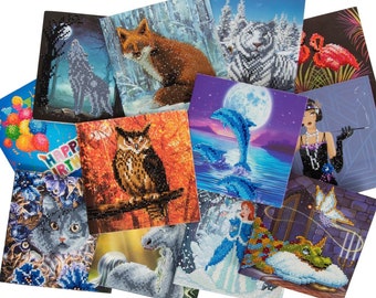 Craft Buddy Crystal Art RAINBOW TREE DIY Greeting Card or - Etsy UK