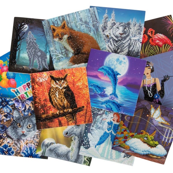 Crystal Art Cards - Etsy