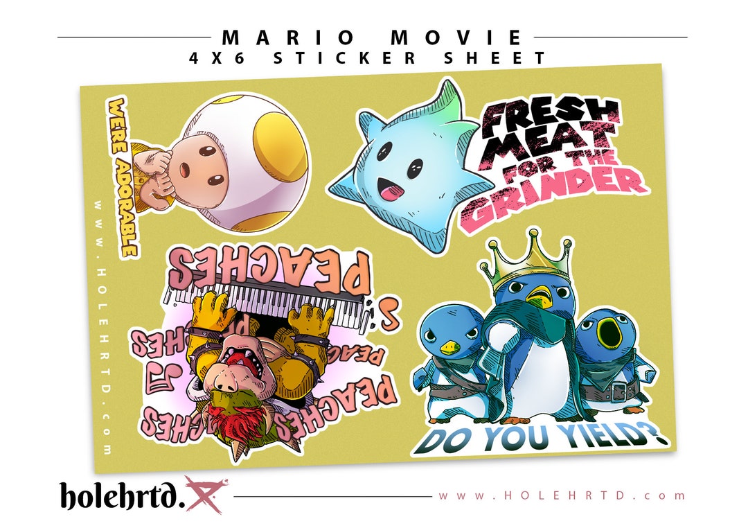 Mario Movie | Sticker Sheet - Etsy