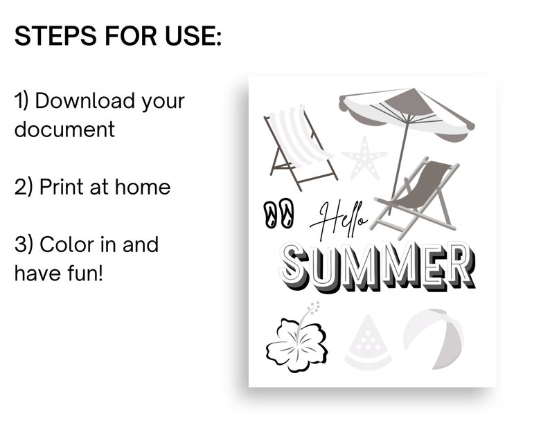 4th of July Summer Theme Coloring Pages, Printable, Independence Day ...